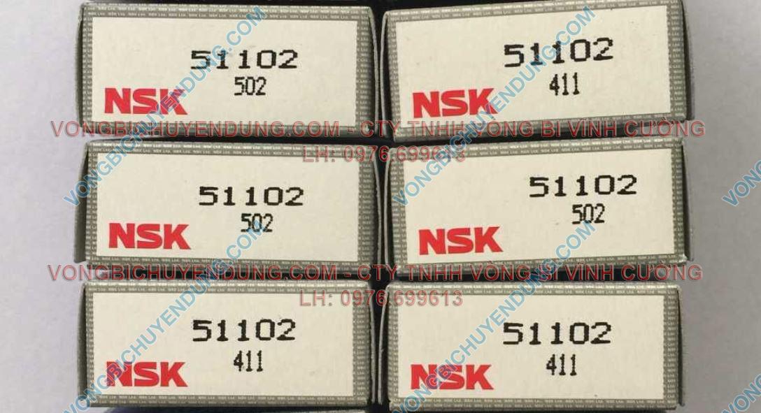 Vòng bi NSK 51102, Bạc đạn NSK 51102 - 15x28x9mm