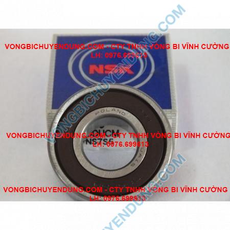 Vòng bi NSK 6200DDU, Bạc đạn NSK 6200DDU - 10x30x9mm