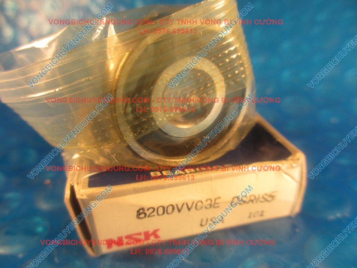 Vòng bi NSK 6200VV, Bạc đạn NSK 6200VV - 10x30x9mm