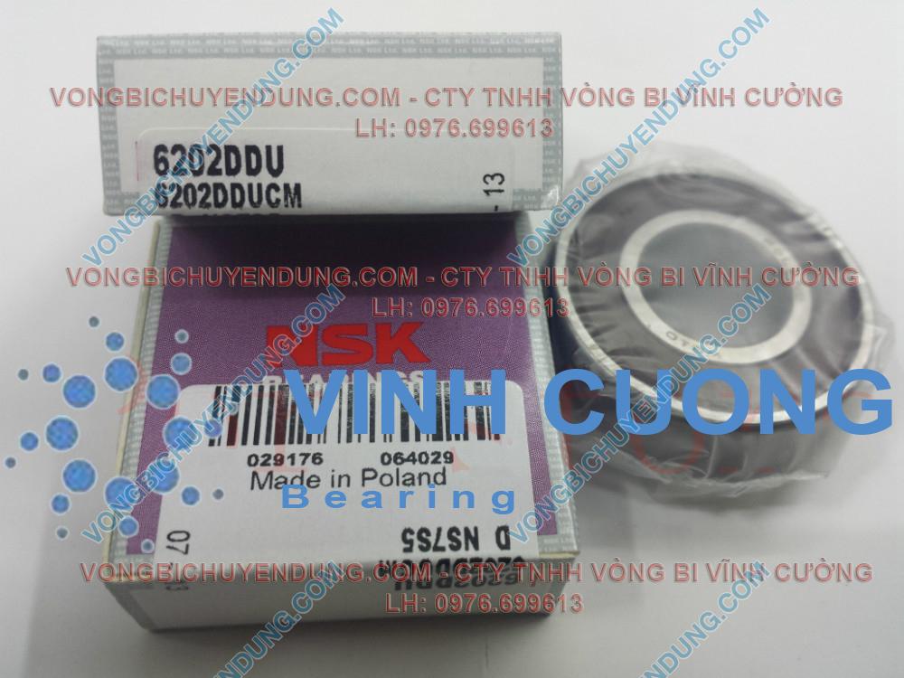 Vòng bi NSK 6202DDU, Bạc đạn NSK 6202DDU - 15x35x11mm