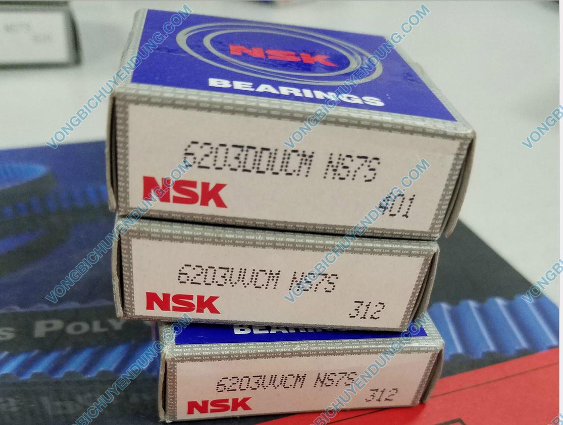 Vòng bi NSK 6203VV, Bạc đạn NSK 6203VV - 17x40x12mm