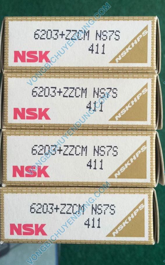 Vòng bi NSK 6203ZZ, Bạc đạn NSK 6203ZZ - 17x40x12mm