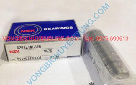 Vòng bi NSK 626ZZ, Bạc đạn NSK 626ZZ - 6x19x6mm
