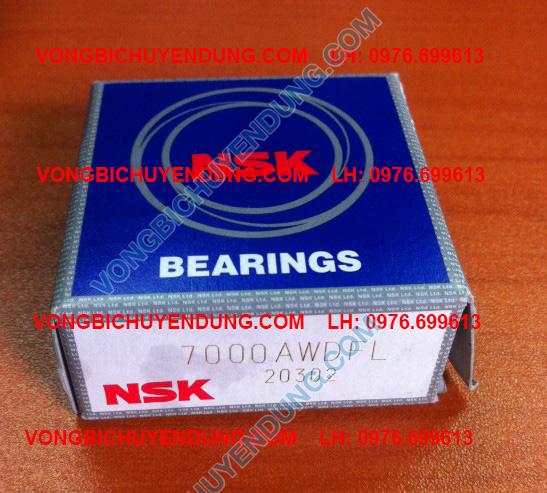 Vòng bi NSK 7000A, Bạc đạn NSK 7000A - 10x26x8mm