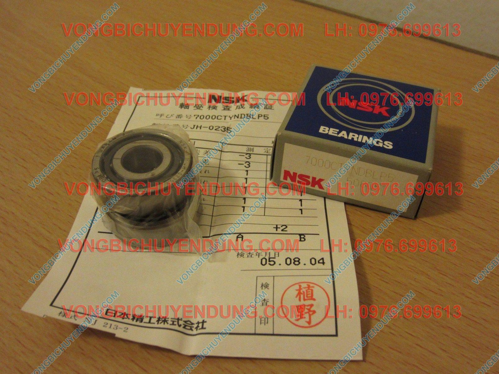 Vòng bi NSK 7000CTYNDBLP5, Bạc đạn NSK 7000CTYNDBLP5 - 10x26x8mm