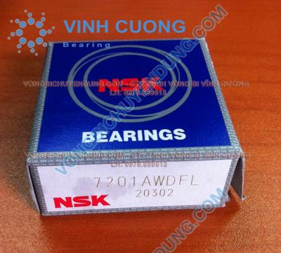 Vòng bi NSK 7201AW, Bạc đạn NSK 7201AW - 12x32x10mm
