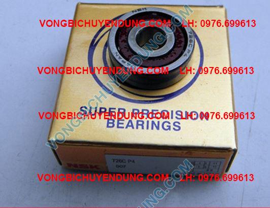 Vòng bi NSK 726C, Bạc đạn NSK 726CP4 - 6x19x6mm