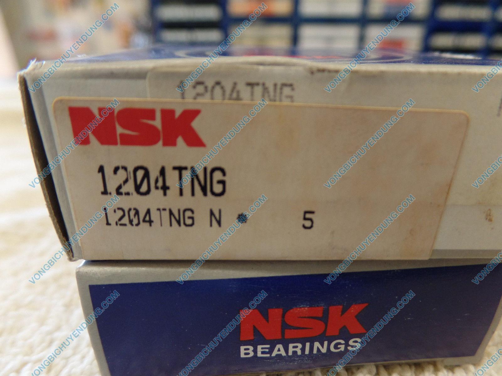 Vòng bi NSK 1204TNG, Bạc đạn NSK 1204 TNG, NSK 1204KTNG - 20x47x14mm