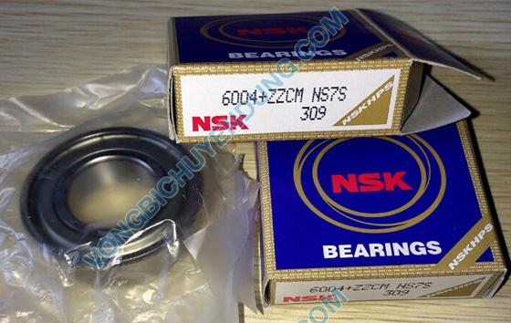 Vòng bi NSK 6004ZZ, Bạc đạn NSK 6004 ZZ CM - 20x42x12mm