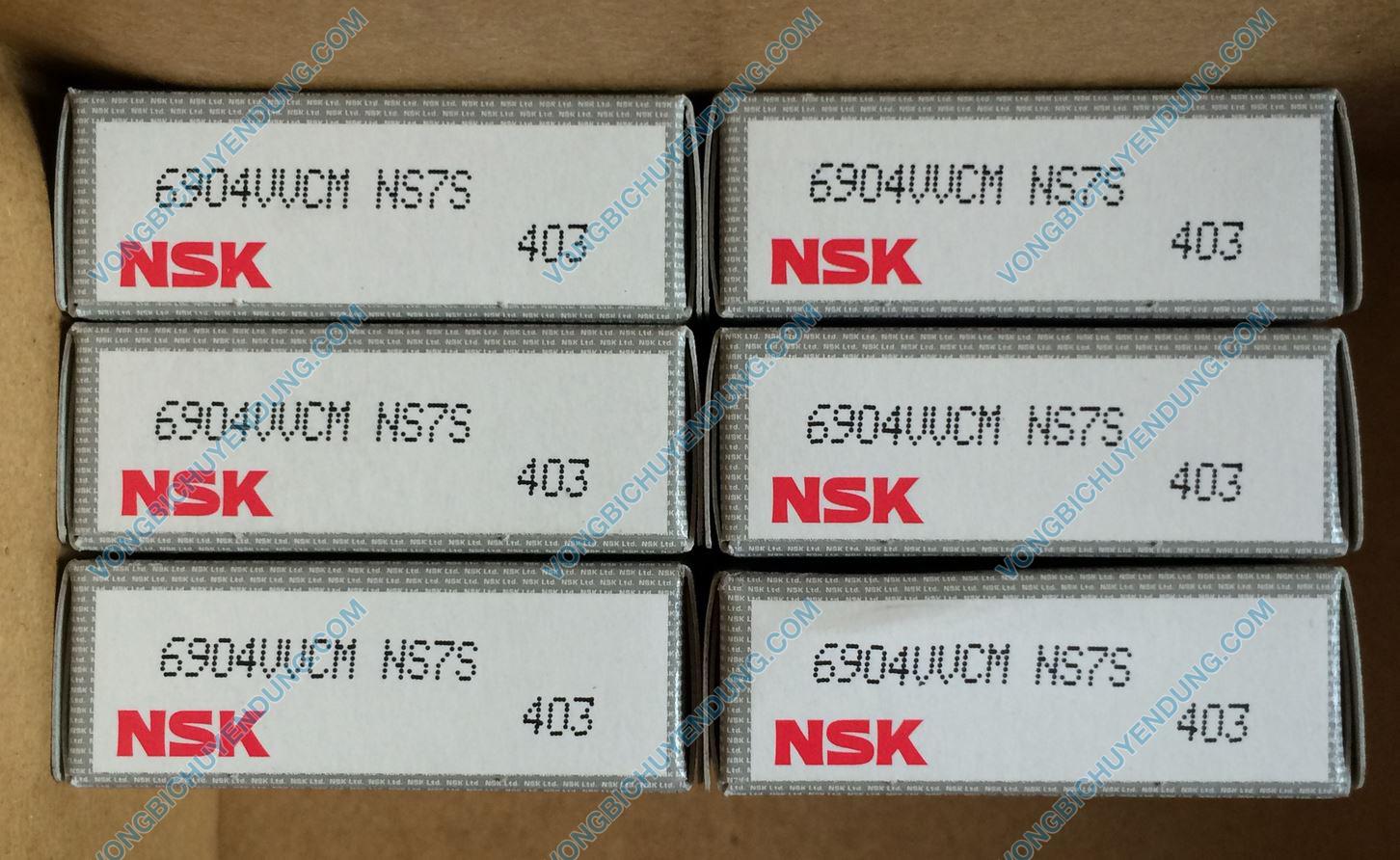 Vòng bi NSK 6904VV, Bạc đạn NSK 6904 VV CM - 20x37x9mm