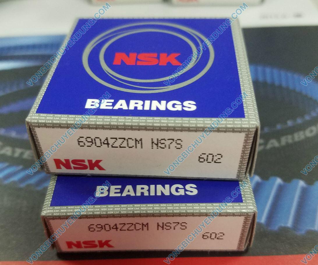 Vòng bi NSK 6904ZZ, Bạc đạn NSK 6904 ZZ CM - 20x37x9mm
