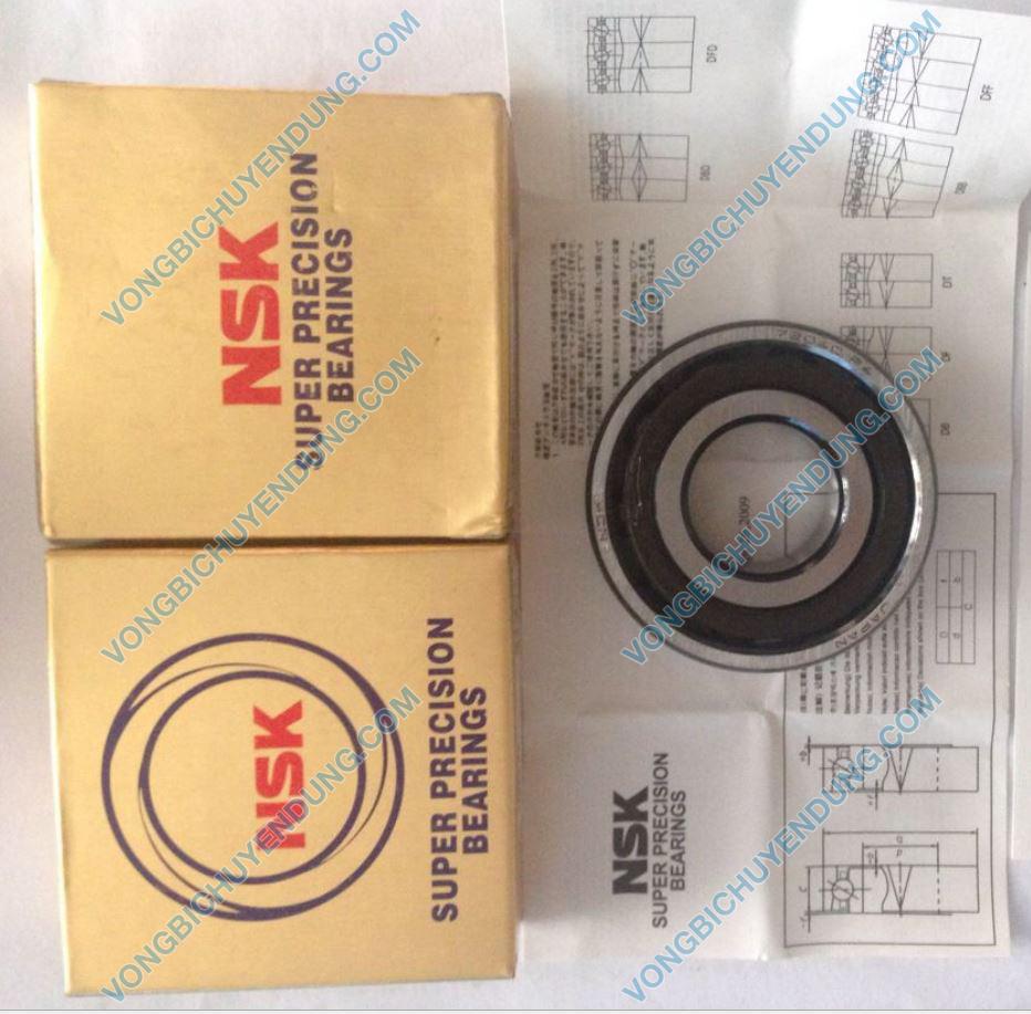 Vòng bi NSK 7204CP4, Bạc đạn NSK 7204CP4 - 20x47x14mm