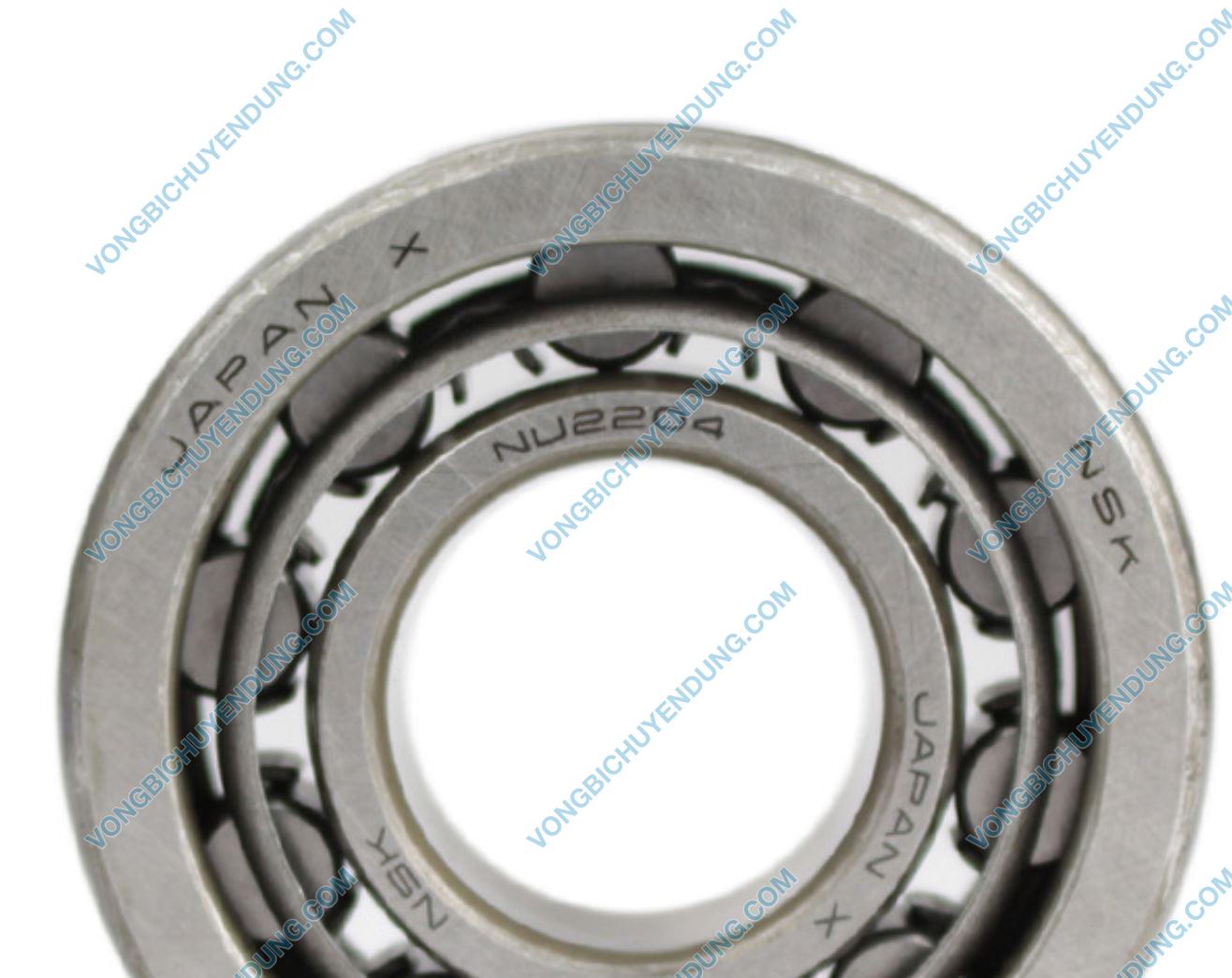 Vòng bi NSK NU2204EW - Bạc đạn NSK NU2204EW - 20x47x18mm