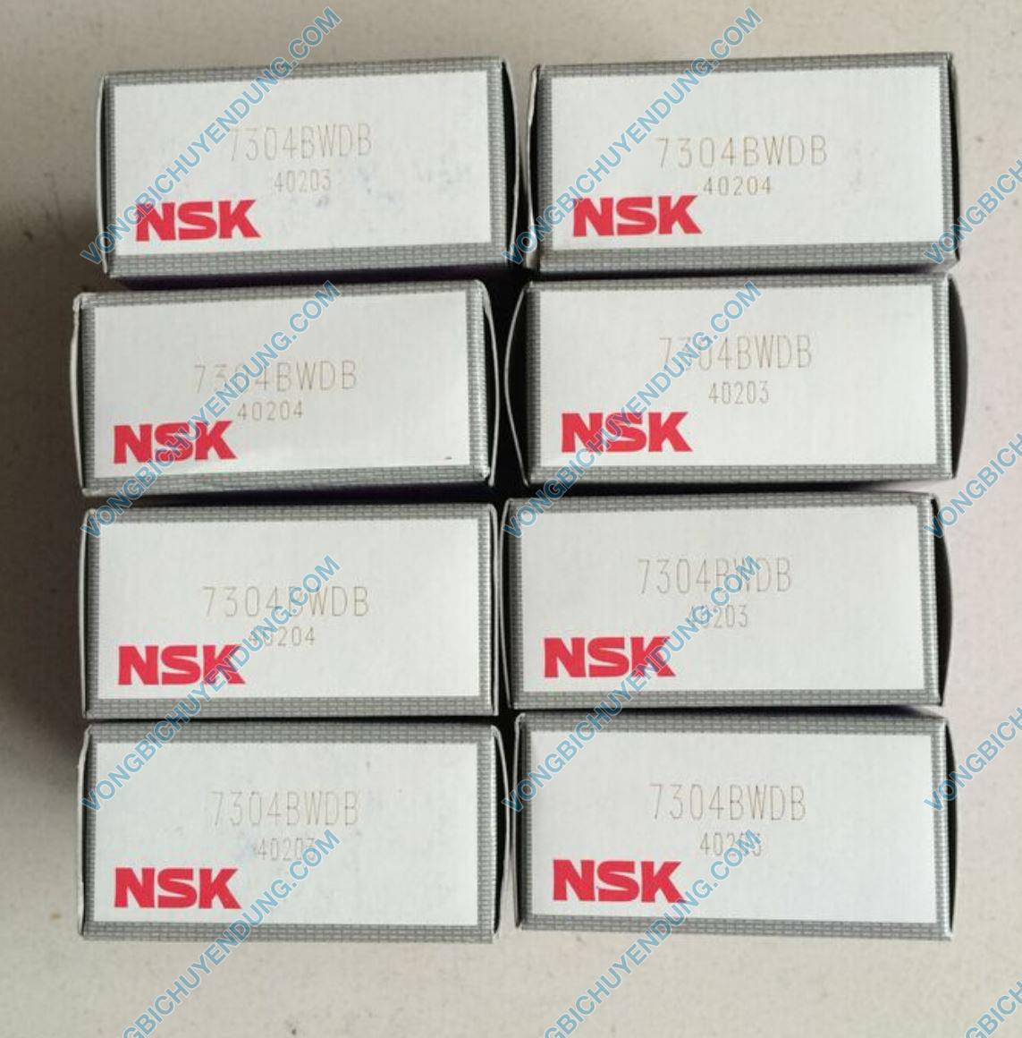 Vòng bi NSK 7304BW, Bạc đạn NSK 7304 BW - 20x52x15mm