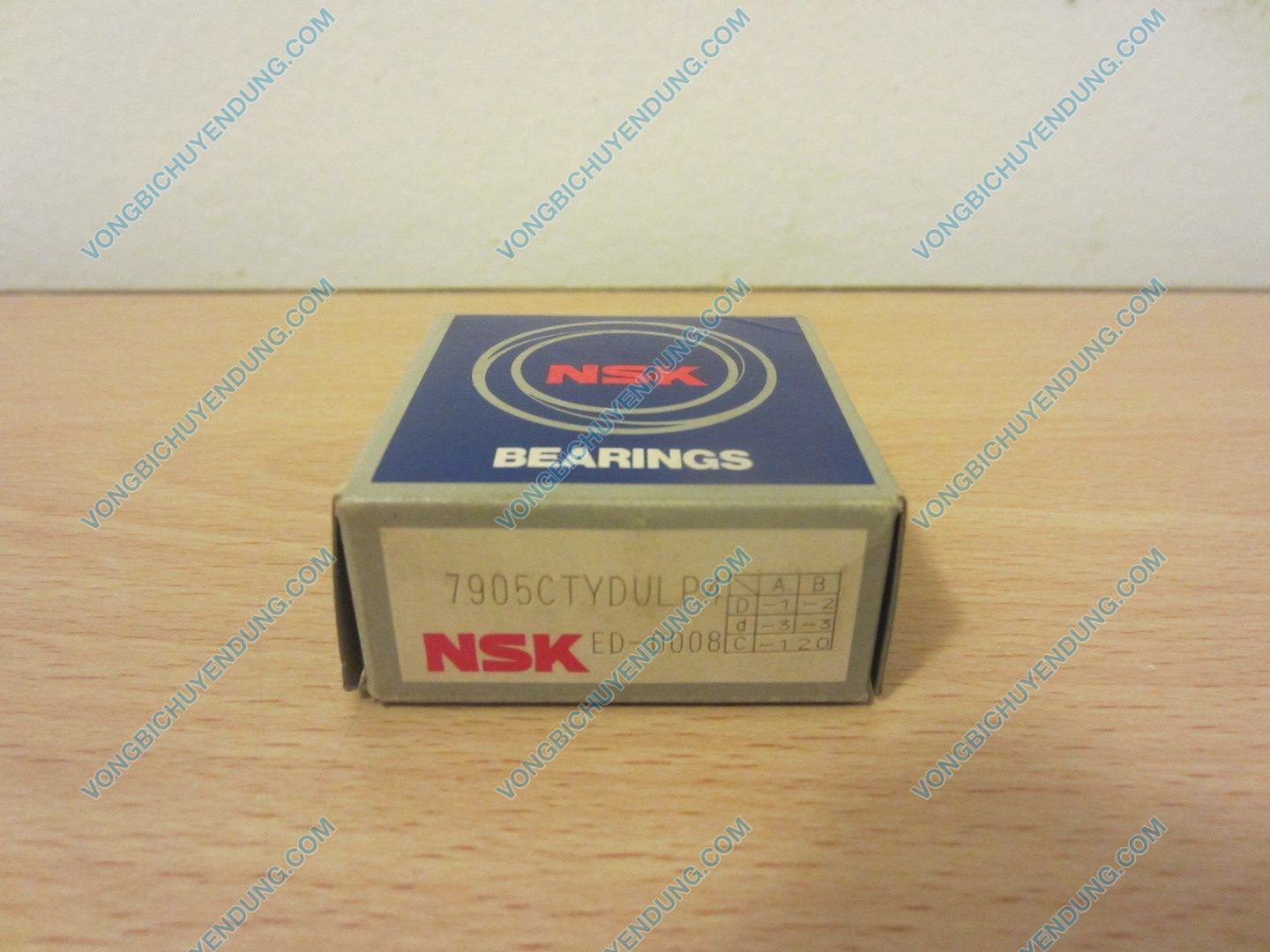 VÒNG BI NSK 7905CTYDULP4, BẠC ĐẠN NSK 7905CTYDULP4 - 25x42x9mm