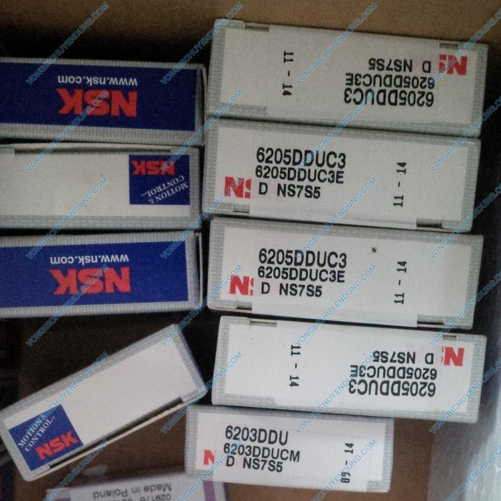 VÒNG BI NSK 6205DDU, BẠC ĐẠN NSK 6205 DDU - 25x52x15mm