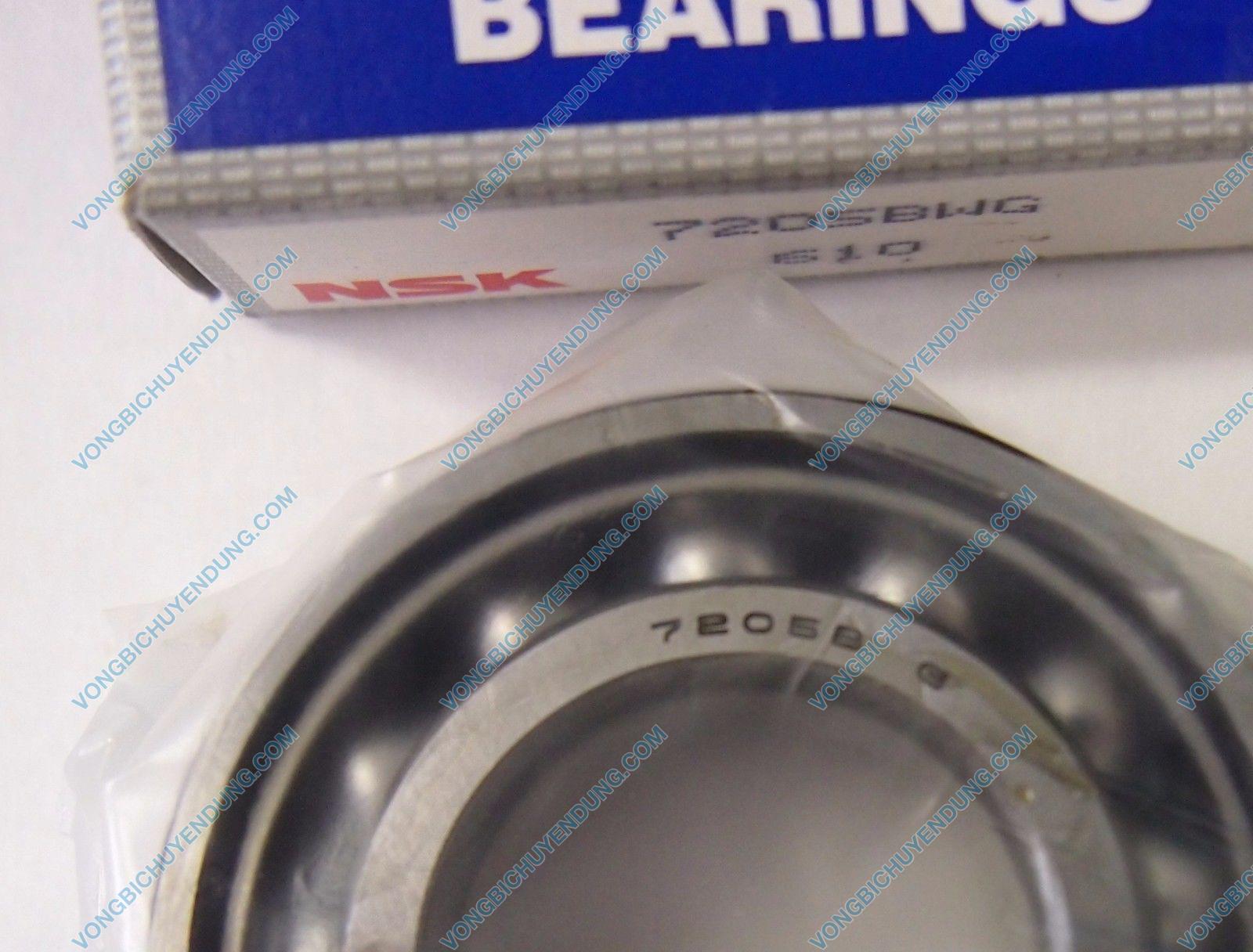 VÒNG BI NSK 7205BWG, BẠC ĐẠN NSK 7205 BWG - 25x52x15mm