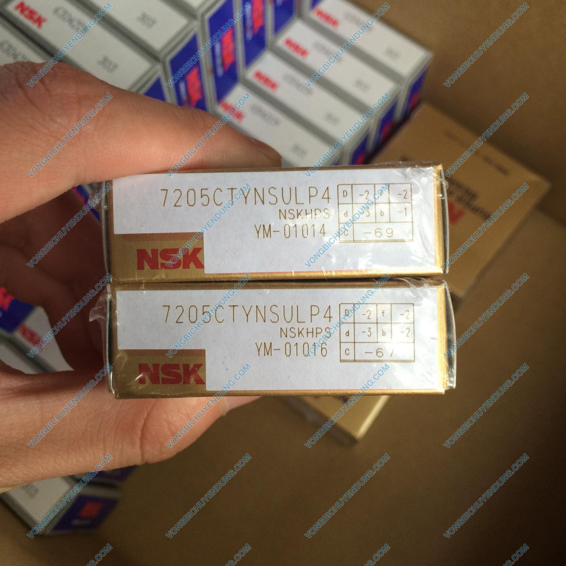 VÒNG BI NSK 7205CTYNSULP4, BẠC ĐẠN NSK 7205 CTYNSULP4 - 25x52x15mm