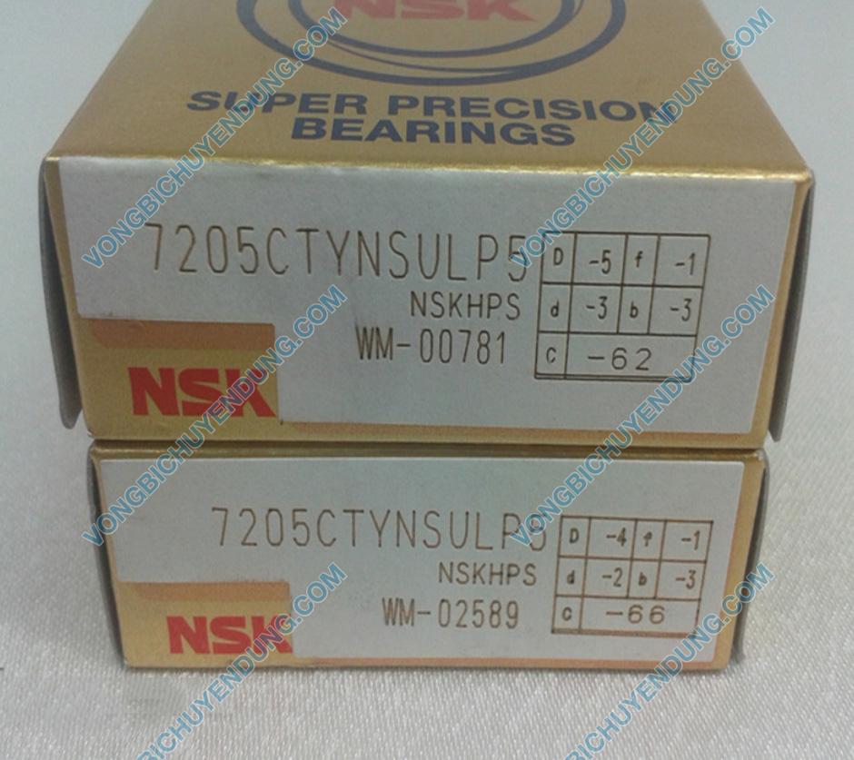 VÒNG BI NSK 7205CTYNSULP5, BẠC ĐẠN NSK 7205 CTYNSULP5 - 25x52x15mm