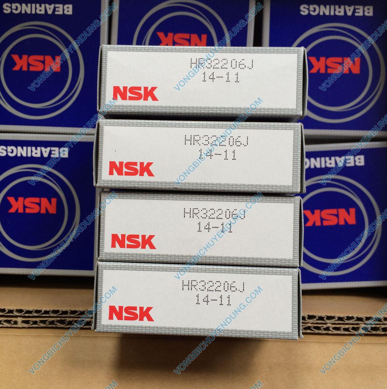 Vòng bi NSK HR32206J, Bạc đạn NSK HR 32206 J - 30x62x21.25mm