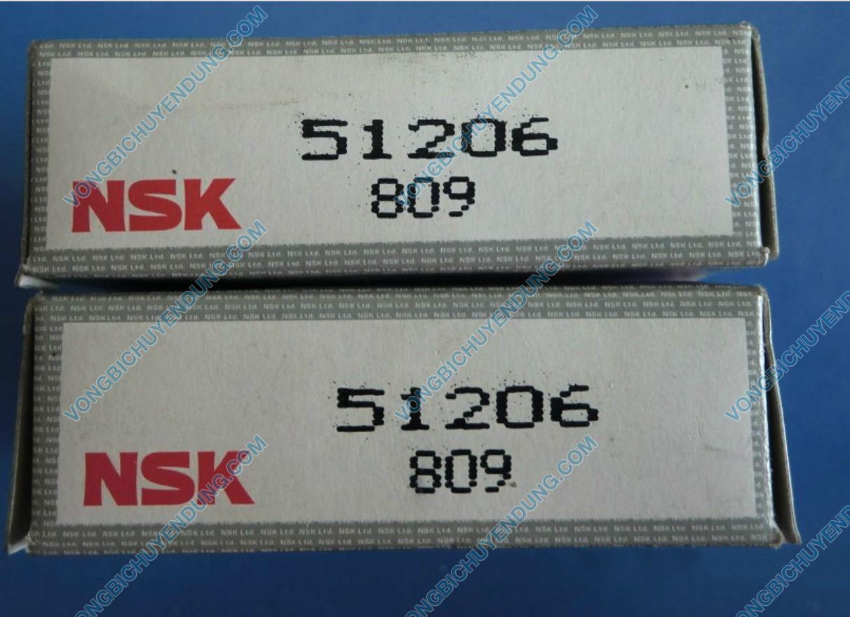 VÒNG BI NSK 51206, BẠC ĐẠN NSK 51206 - 30x52x16mm