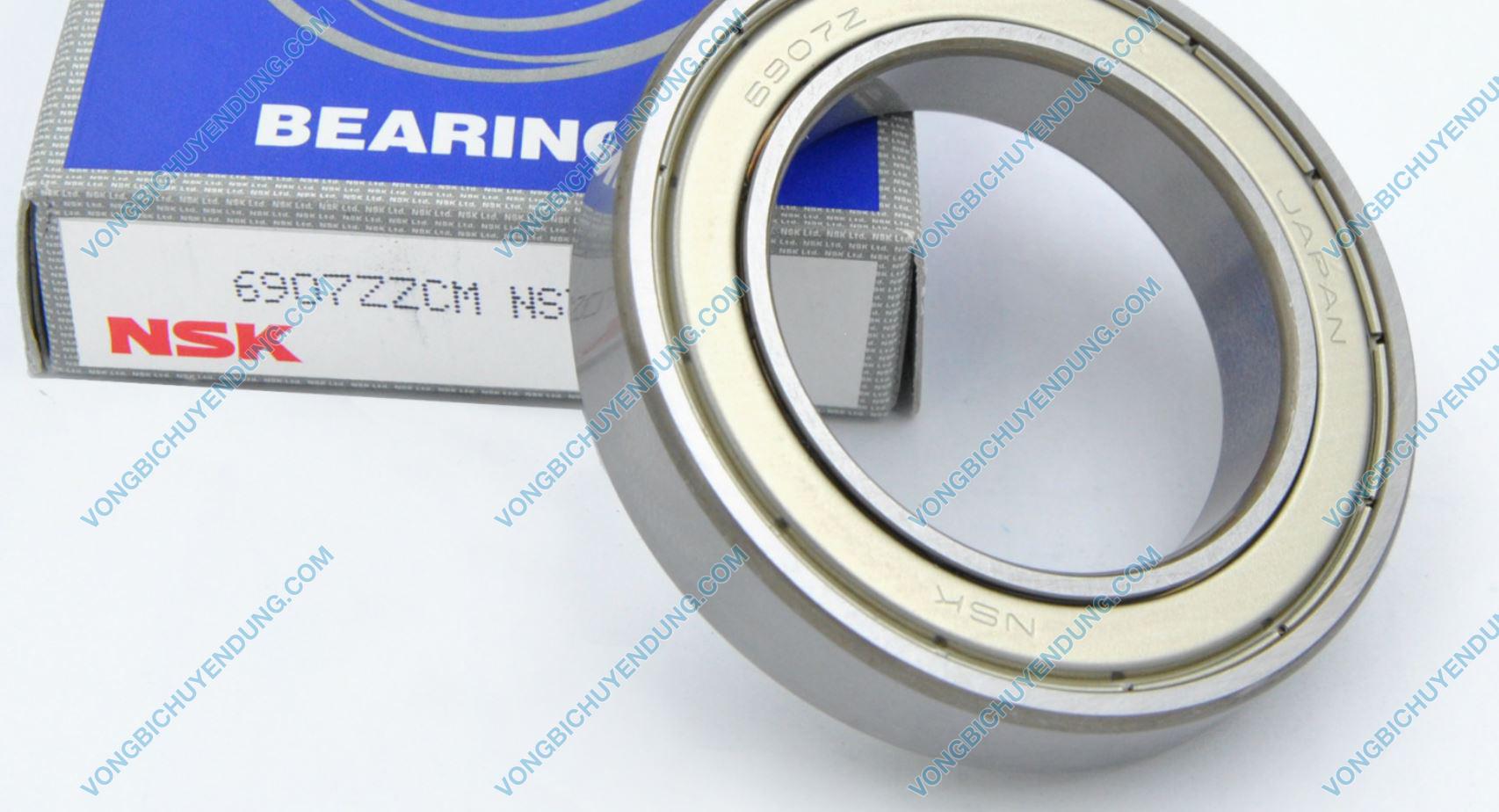Vòng bi NSK 6907ZZ, Bạc đạn NSK 6907 ZZ - 35x55x10mm