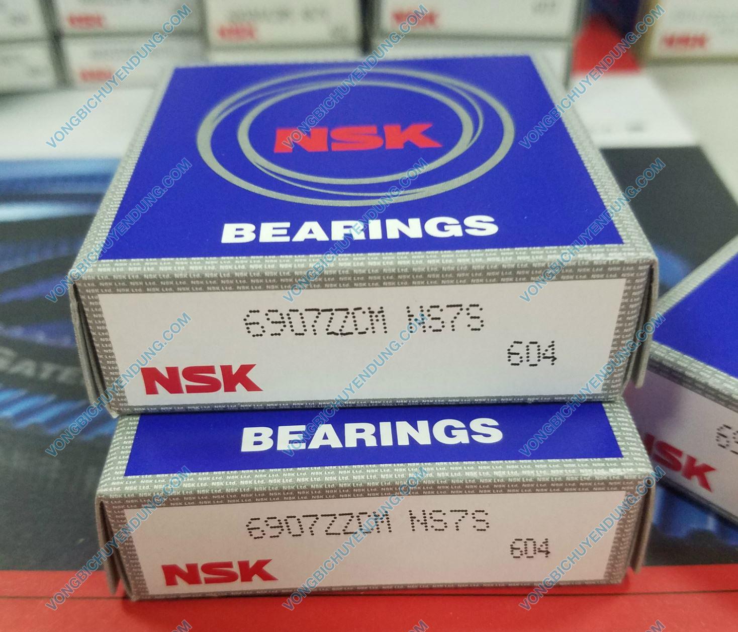 Vòng bi NSK 6907ZZ, Bạc đạn NSK 6907 ZZ - 35x55x10mm