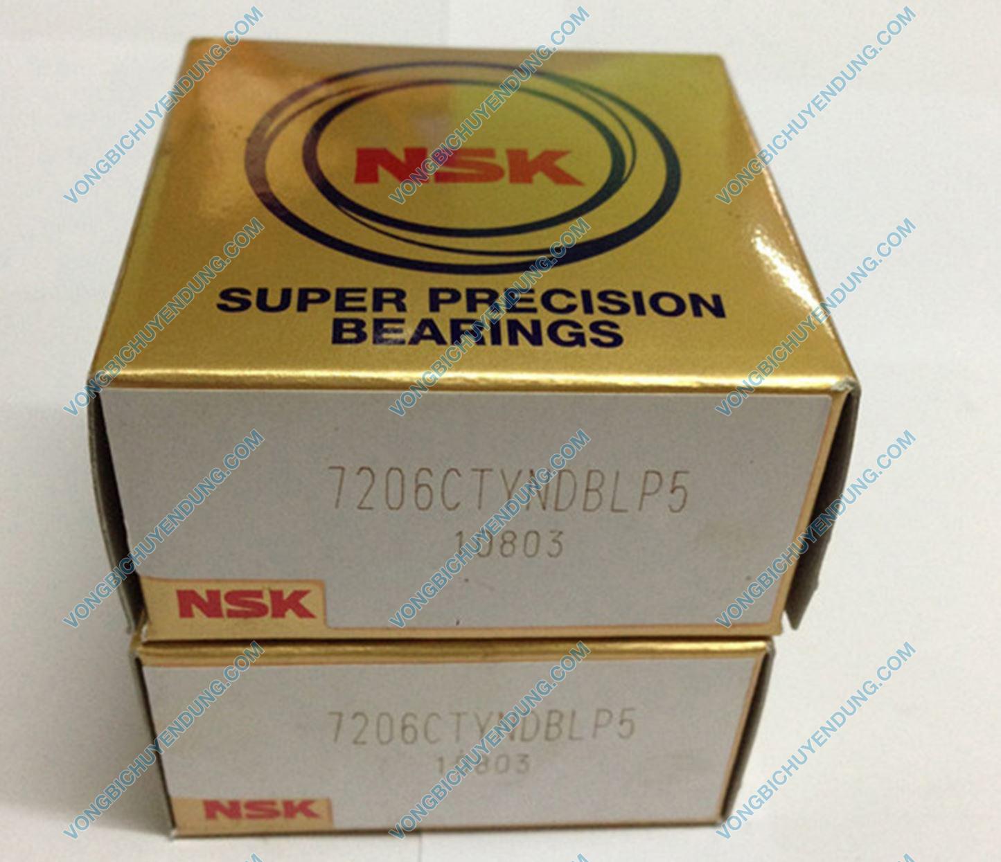 VÒNG BI NSK 7206CTYNDBLP5, BẠC ĐẠN NSK 7206CTYNDBLP5 - 30x62x16mm