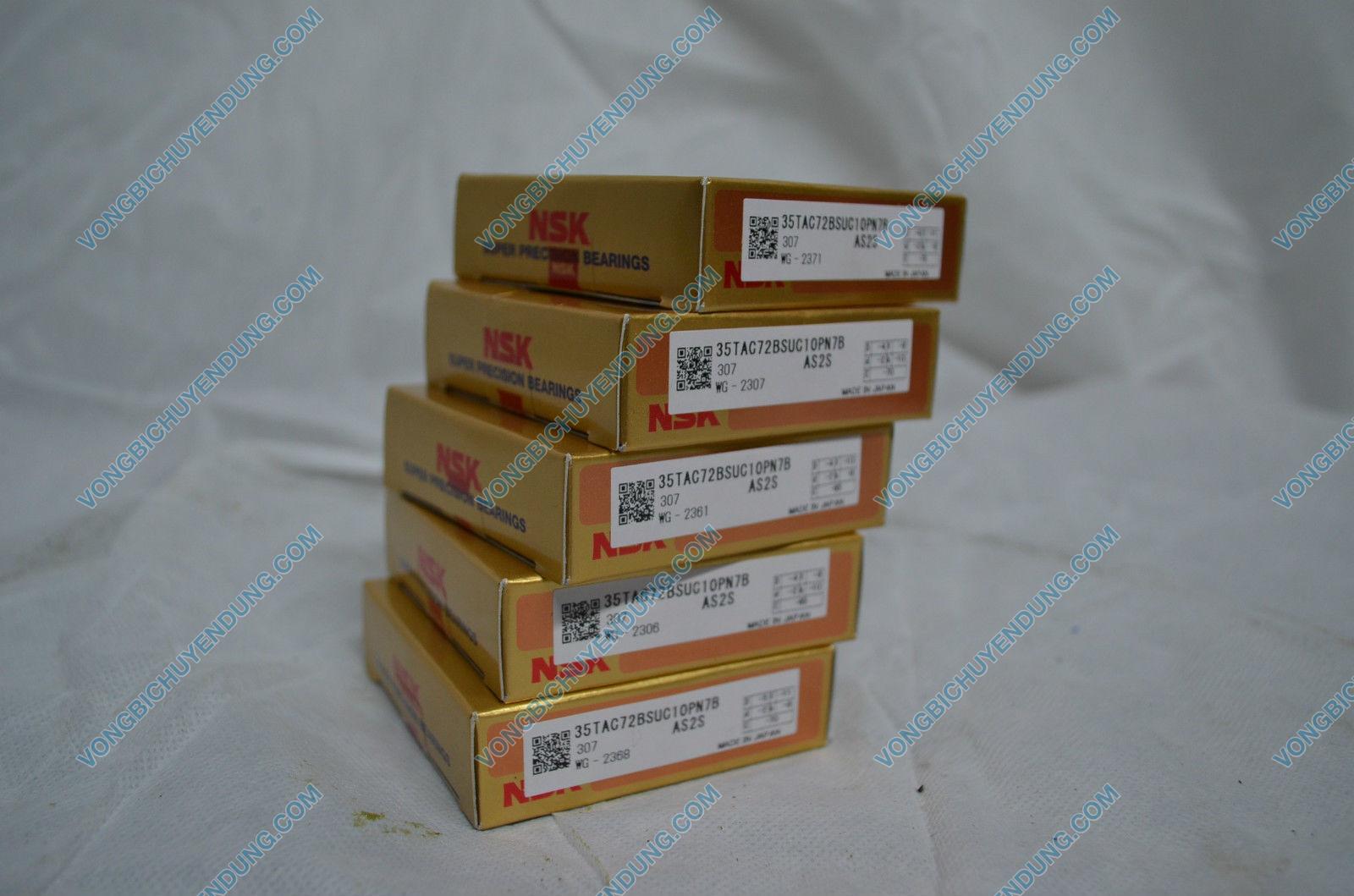 VÒNG BI NSK 38TAC72BSUC10PN7B, BẠC ĐẠN NSK 38TAC72BSUC10PN7B - 38x72x15mm