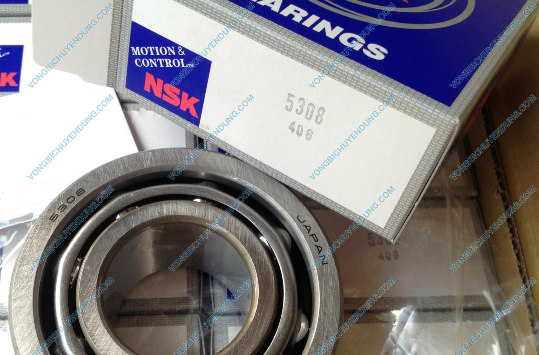Vòng bi NSK 5308, Bạc đạn NSK 5308 - 40x90x36.5mm