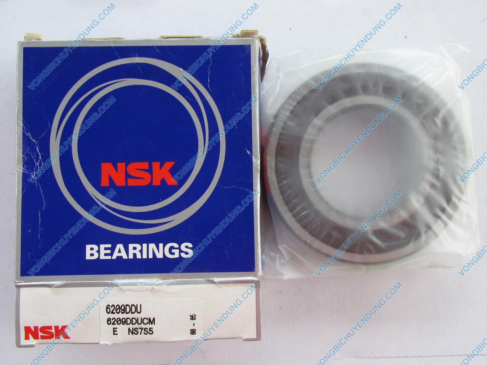 Vòng bi NSK 6209DDU, Bạc đạn NSK 6209DDU - 45x85x19mm