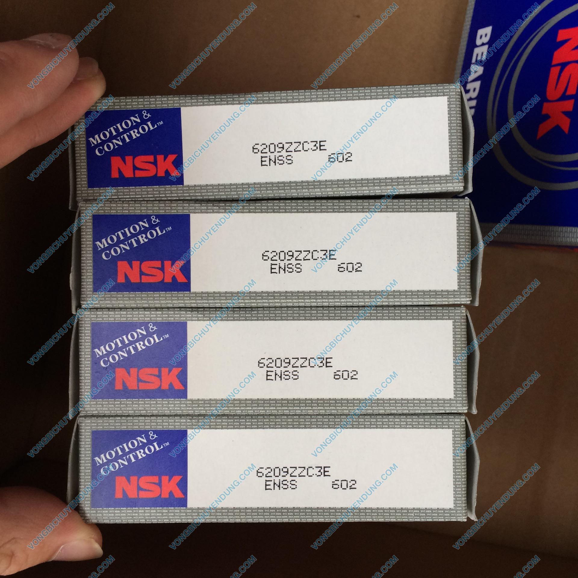 Vòng bi NSK 6209ZZ, Bạc đạn NSK 6209 ZZ - 45x85x19mm