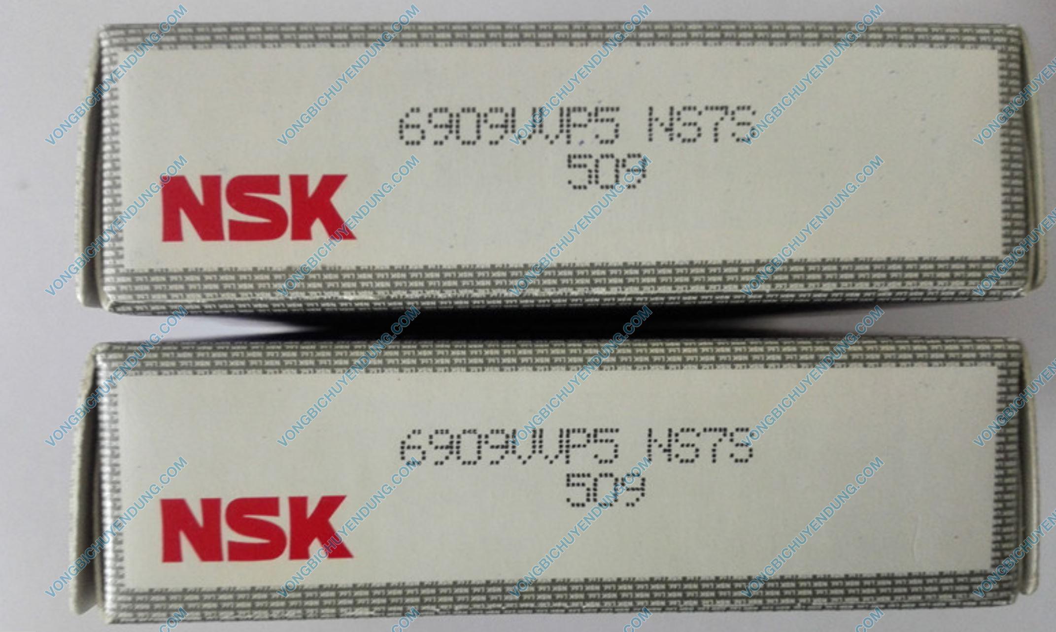 VÒNG BI NSK 6909VV, BẠC ĐẠN NSK 6909 VV - 45x68x12mm