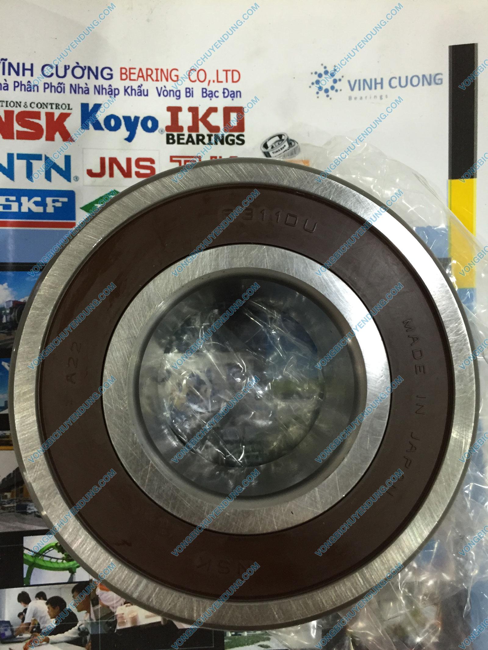 Vòng bi NSK 6311DDU, Bạc đạn NSK 6311 DDU - 55x120x29mm