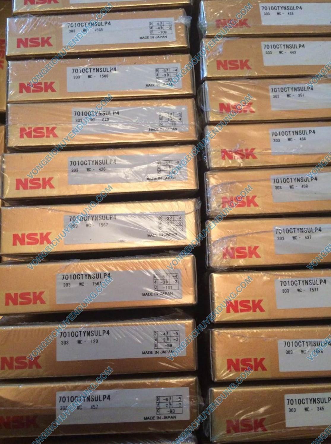 VÒNG BI NSK 7010CTYNSULP4, BẠC ĐẠN NSK 7010CTYNSULP4 - 50x80x16mm