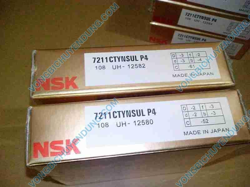 VÒNG BI NSK 7211CTYNSULP4, BẠC ĐẠN NSK 7211CTYNSULP4 - 55x100x21mm