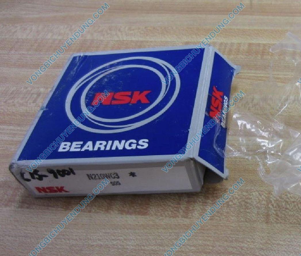 Vòng bi NSK N210W, Bạc đạn NSK N 210 W - 50x90x20mm