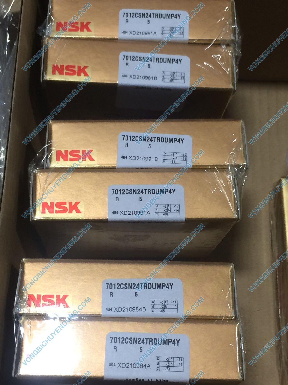 VÒNG BI NSK 7012CSN24TRDUMP4, BẠC ĐẠN NSK 7012CSN24TRDUMP4 - 60x95x18mm