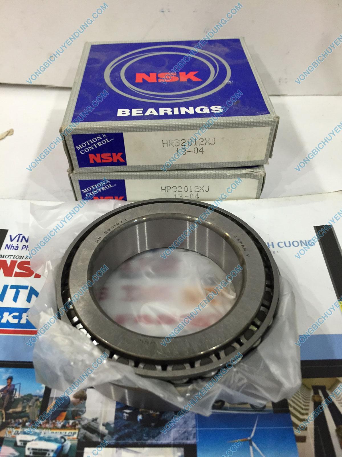 Vòng bi NSK HR32012XJ, Bạc đạn NSK HR 32012 XJ - 60x95x23mm