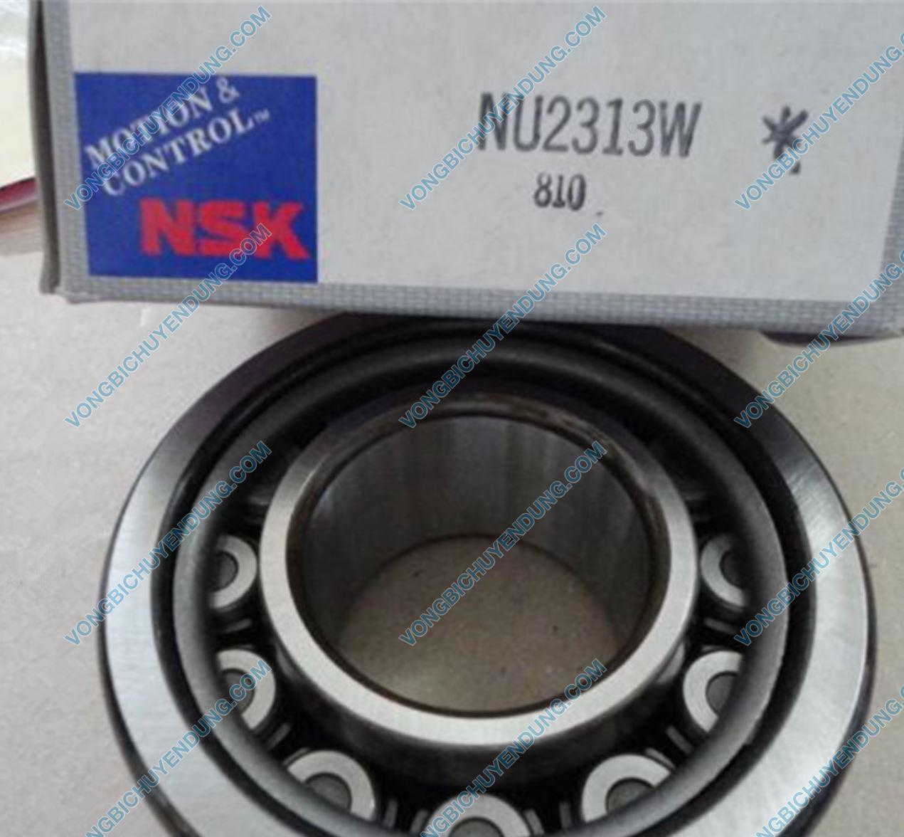 Vòng bi NSK NU2313W, Bạc đạn NSK NU2313 W - 65x140x48mm