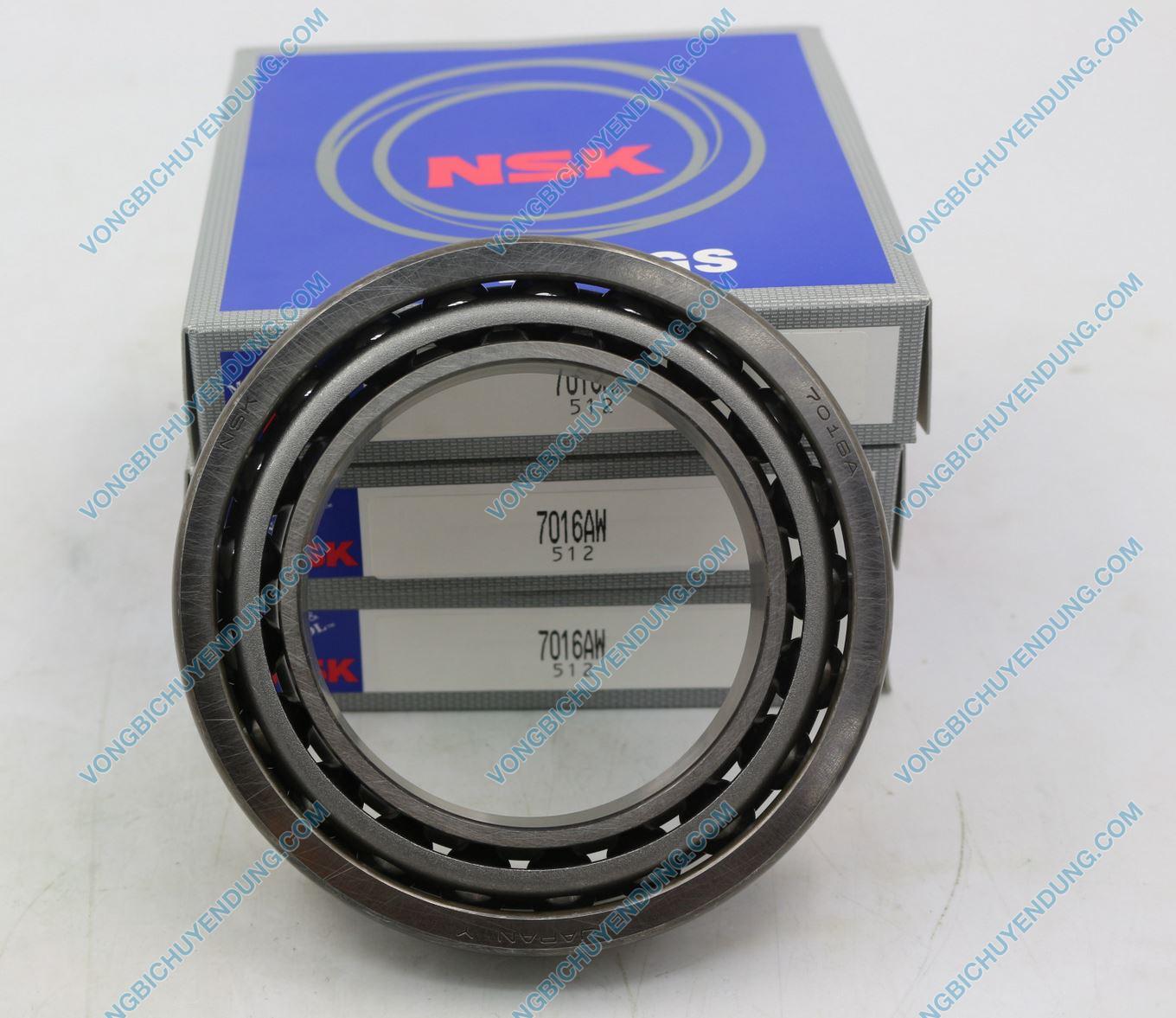 VÒNG BI NSK 7016AW, BẠC ĐẠN NSK 7016AW - 80x125x22mm