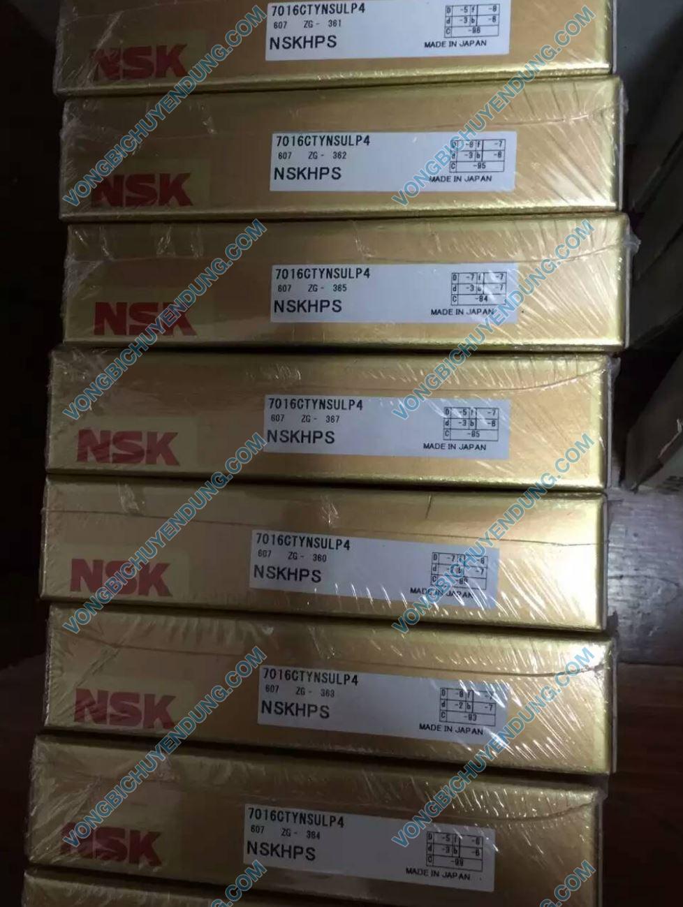VÒNG BI NSK 7016CTYNSULP4, BẠC ĐẠN NSK 7016CTYNSULP4 - 80x125x22mm