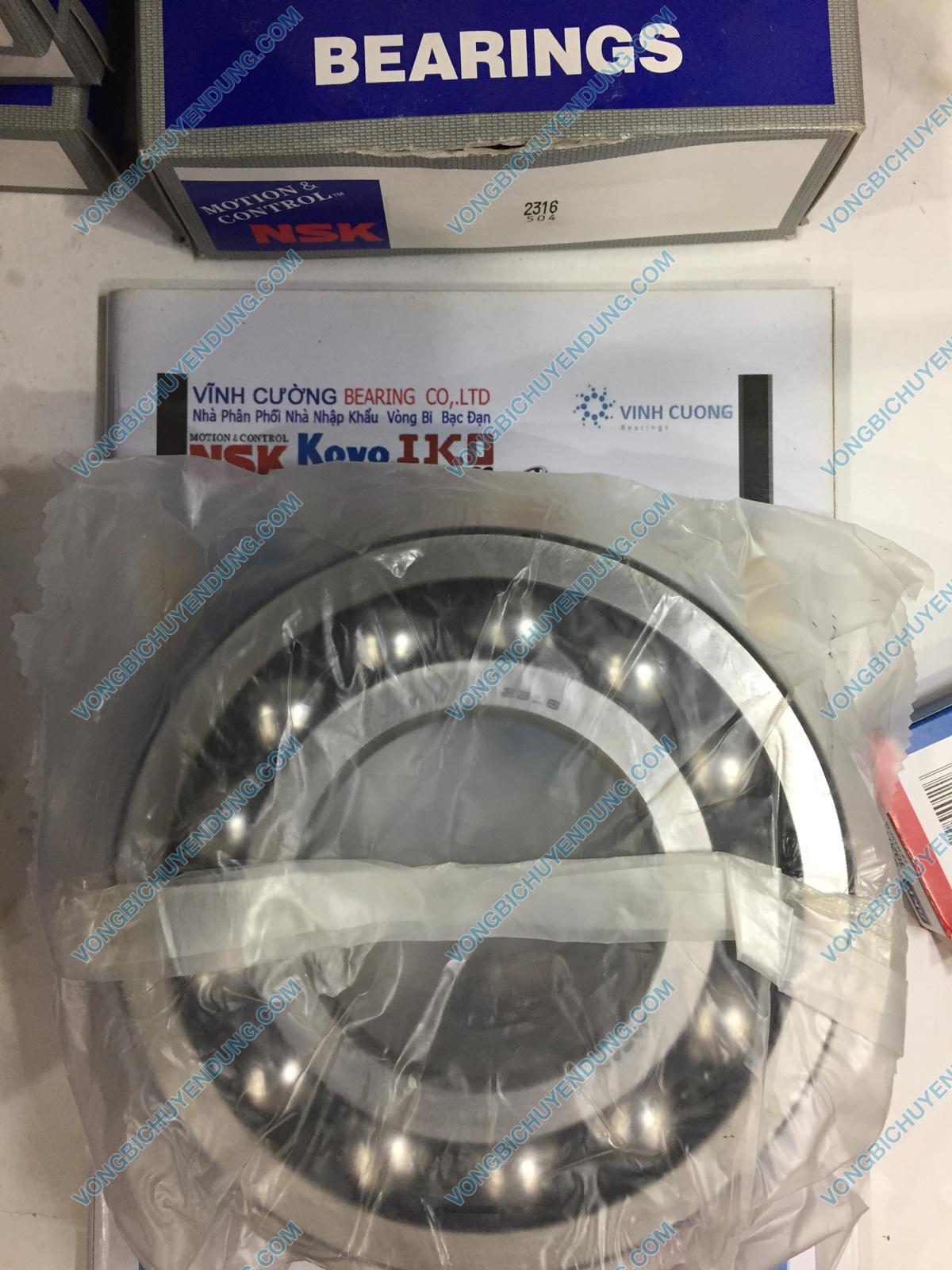 Vòng bi NSK 2316, Bạc đạn NSK 2316 - 80x170x58mm