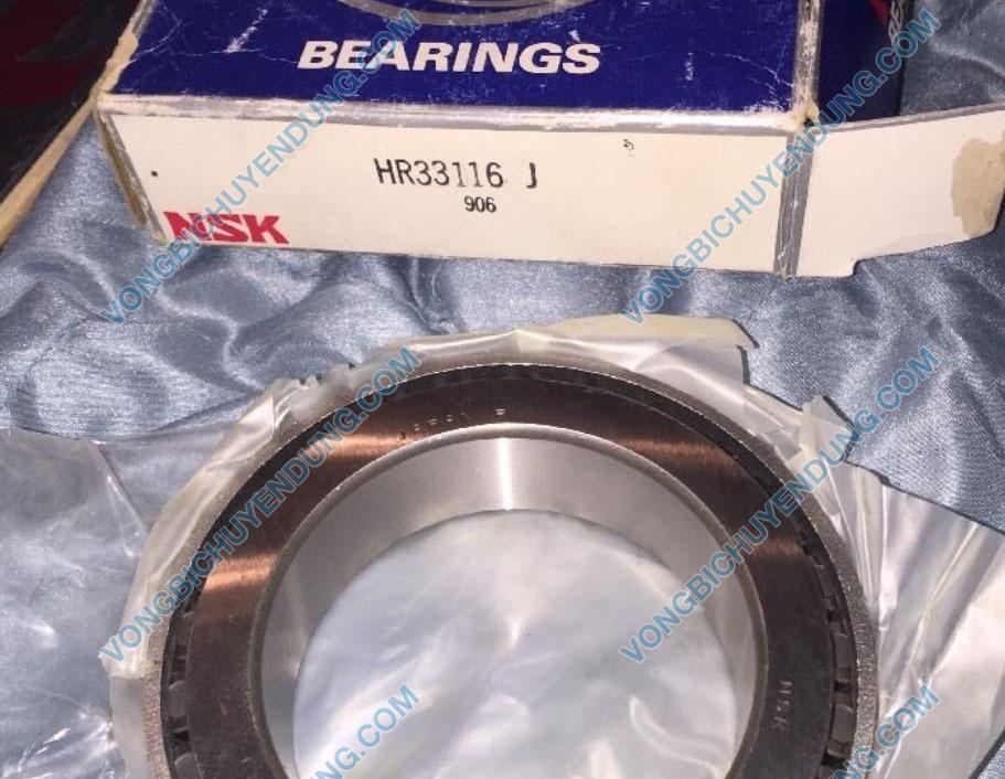 Vòng bi NSK HR33116J, Bạc đạn NSK HR 33116 J - 80x130x37mm