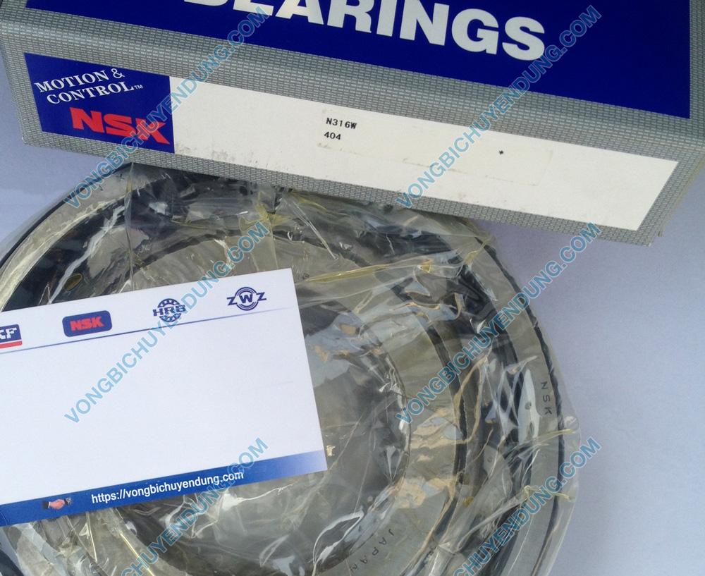 Vòng bi NSK N316W, Bạc đạn NSK N 316 W - 80x170x39mm