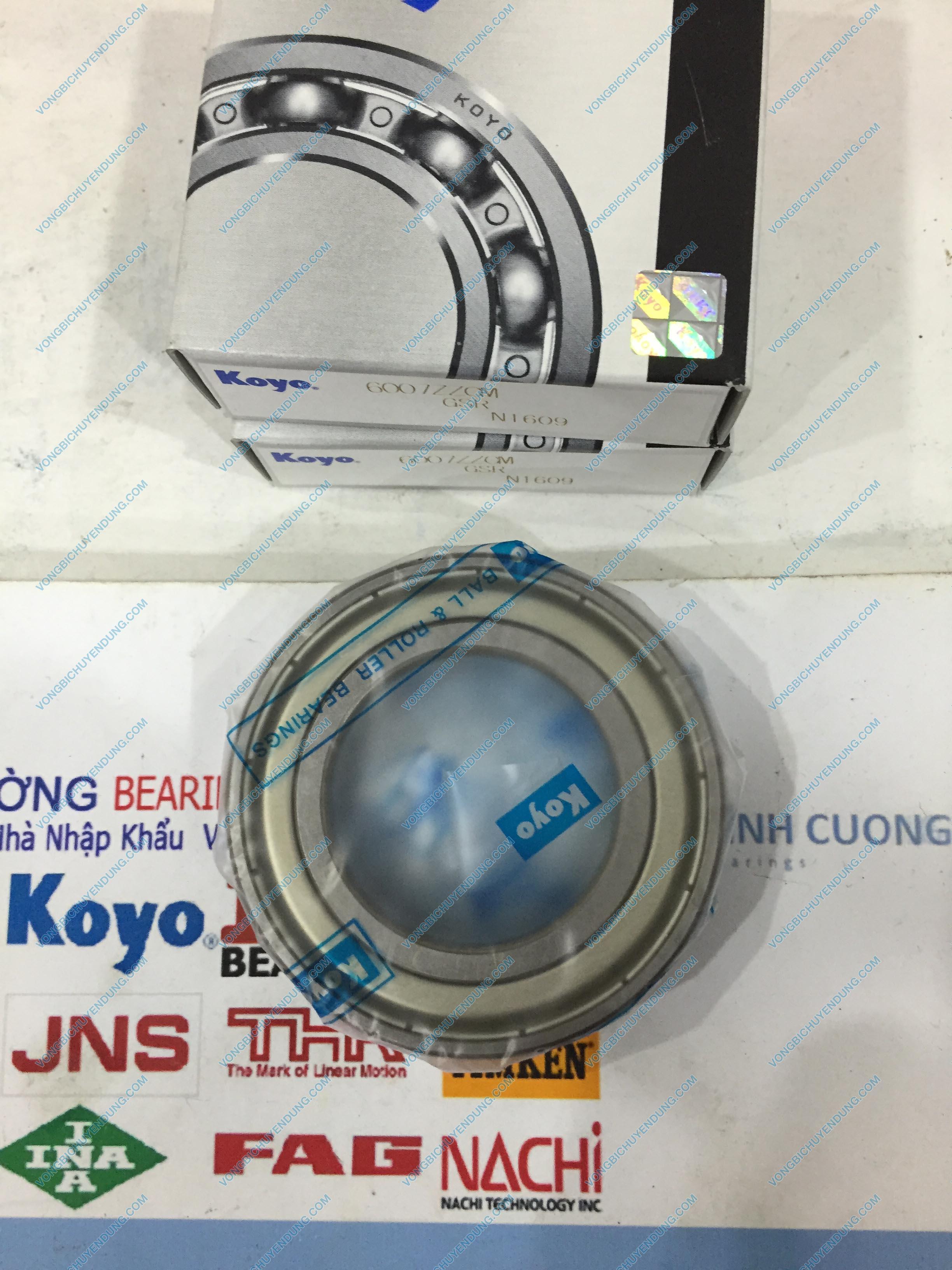 Vòng bi KOYO 6007ZZ, Vòng bi KOYO 60072RS - 35x62x14mm