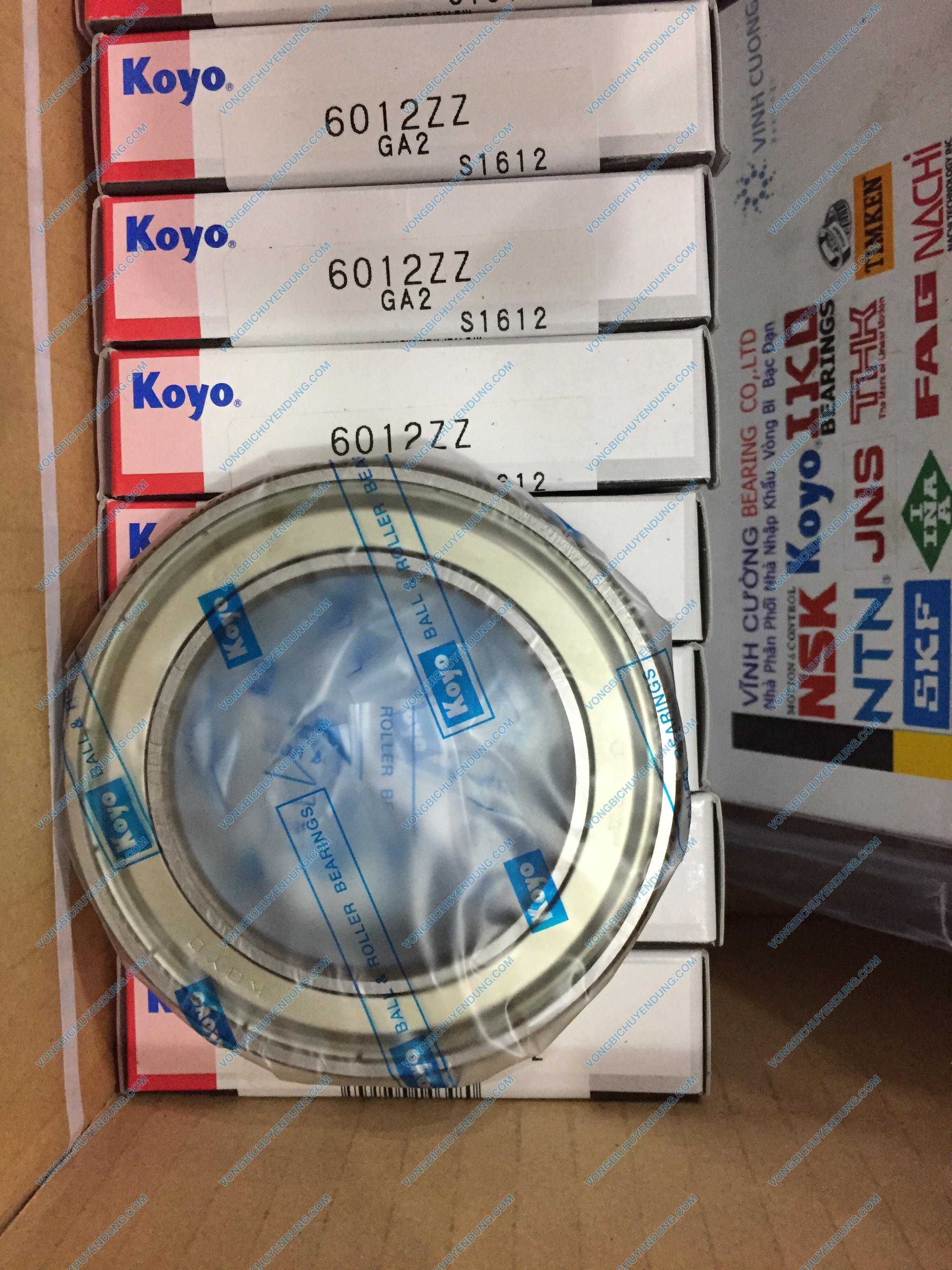 Vòng bi KOYO 6012ZZ, Vòng bi KOYO 60122RS - 60x95x18mm