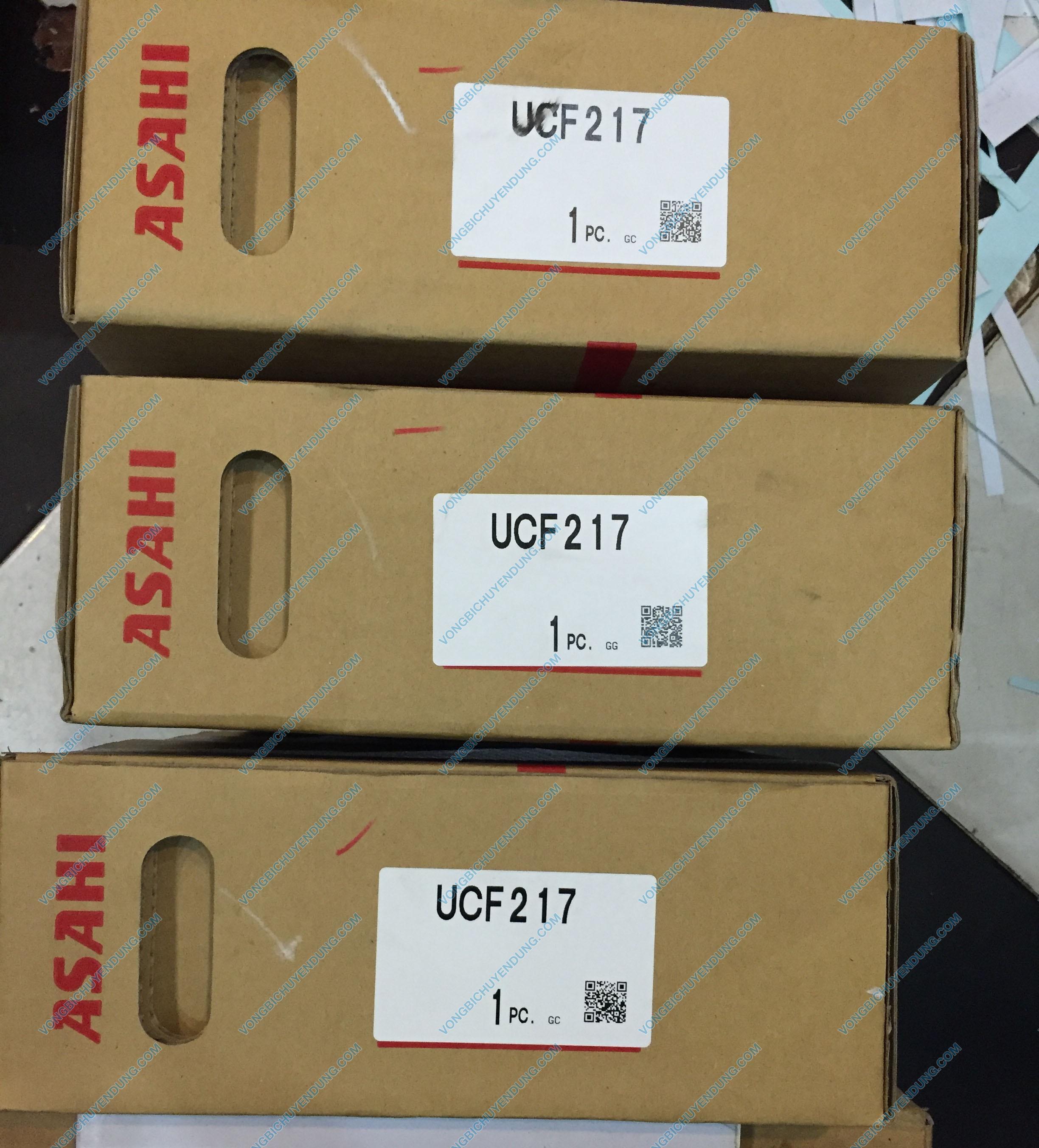 Gối đỡ ASAHI UCF217, Vòng bi ASAHI UCF217, lắp cho trục 85mm