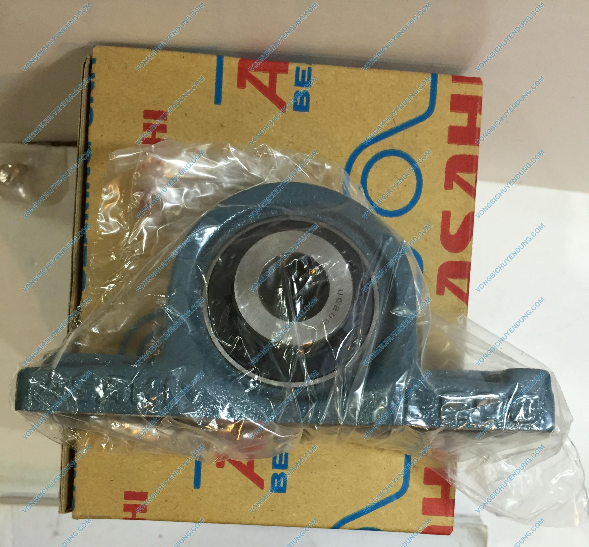 Gối đỡ ASAHI UCP202, Vòng bi ASAHI UCP202, lắp cho trục 15mm
