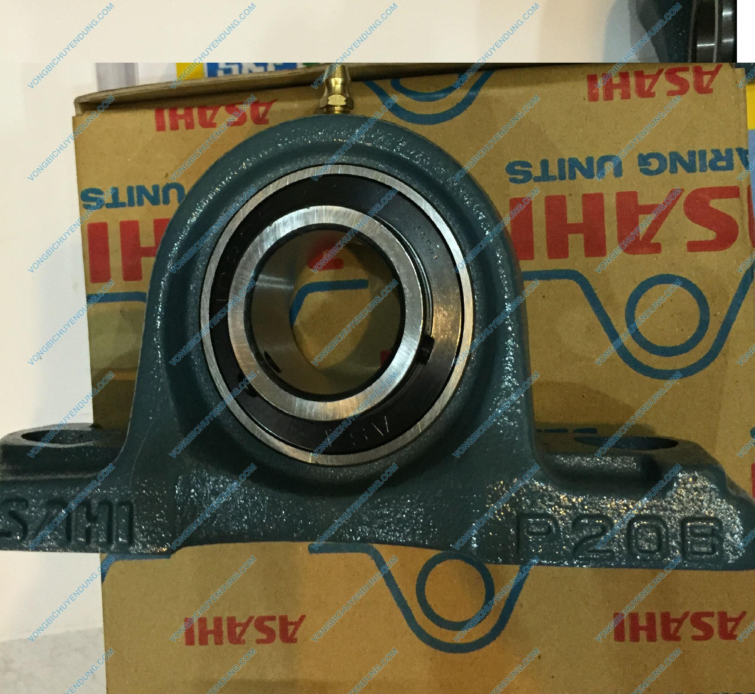 Gối đỡ ASAHI UCP206, Vòng bi ASAHI UCP206, lắp cho trục 30mm